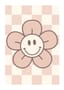Pink Smiley Flower Poster | Kinderposters | Gallerix.nl