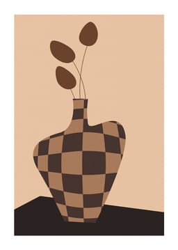 Checkered Vintage Vase No2 Poster | Vintage | Gallerix.se