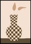 Checkered Vintage Vase No1 Poster | Vintage | Gallerix.de