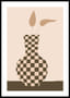 Checkered Vintage Vase No1 Poster | Vintage | Gallerix.de