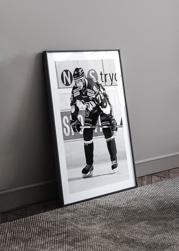 Johan Davidsson B&W Poster | HV71 | Gallerix.se