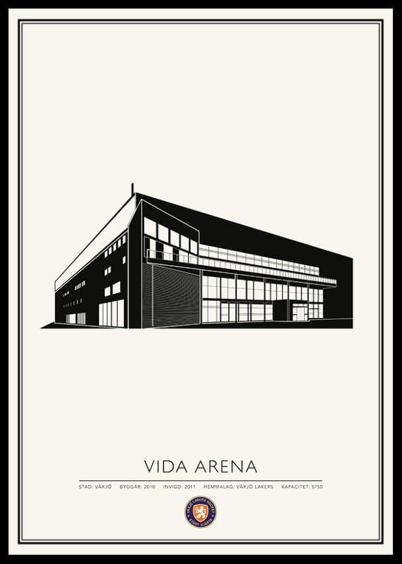 Vida Arena Skiss Växjö Lakers 01 Poster | Växjö Lakers | Gallerix.se