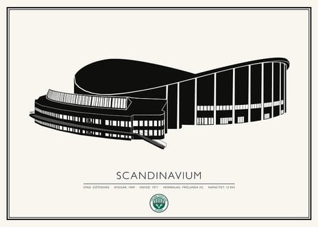 Scandinavium Skiss Frölunda HC 03 Poster | Frölunda HC | Gallerix.se