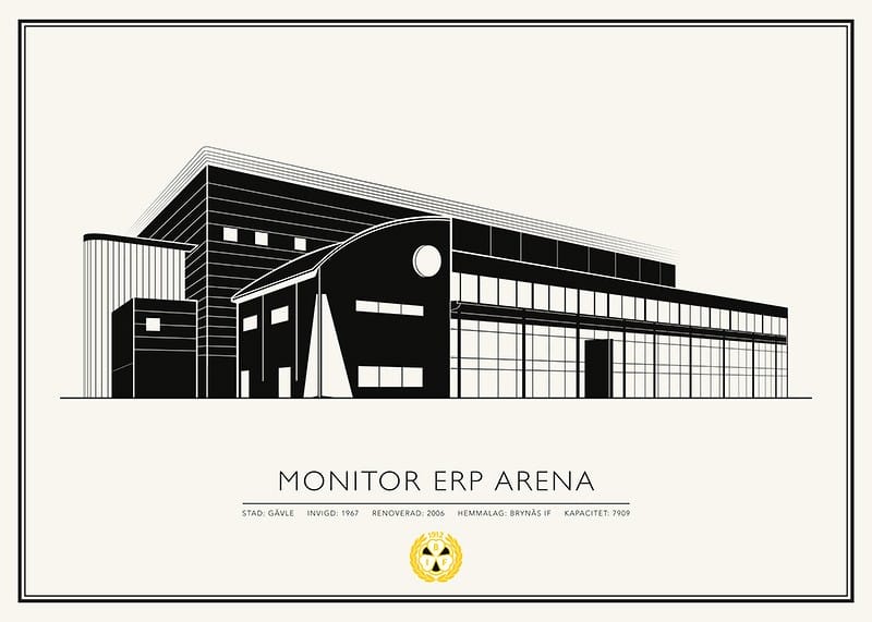 Monitor ERP Arena Skiss Brynäs IF 02 Poster | Brynäs IF | Gallerix.se