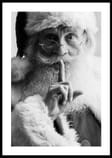 Santa Be Quiet B&W Poster | Fotokunst | Gallerix.de