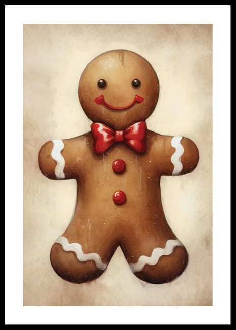 Happy Gingerbread Man Poster | | Gallerix.de