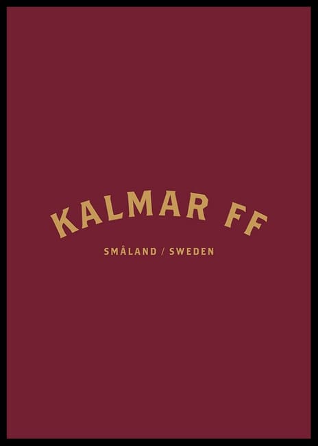 Kalmar FF Branding No1 Poster | Kalmar FF | Gallerix.se