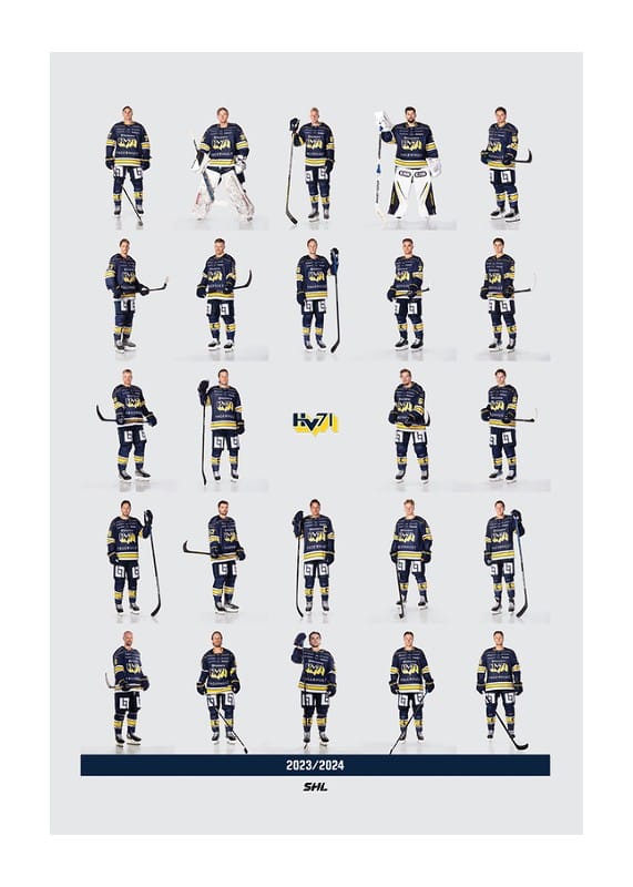 Hv71 Team 2023/2024 Poster | HV71 | Gallerix.se