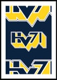 HV71 Logo Branded Poster | HV71 | Gallerix.se