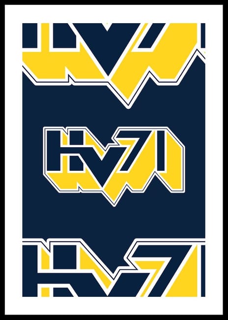 HV71 Logo Branded Poster | HV71 | Gallerix.se