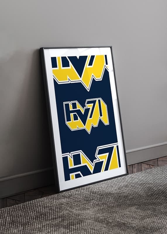 HV71 Logo Branded Poster | HV71 | Gallerix.se