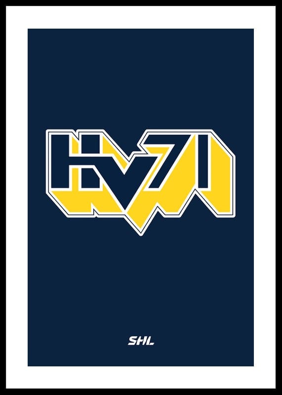 HV71 Logo Blå Poster | HV71 | Gallerix.se