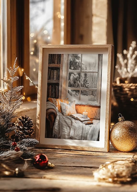 Candlelit By The Window Poster | Julkonst | Gallerix.se