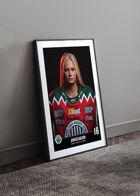 Jennifer Carlsson #16 Frölunda HC 2023/2024 Poster | Frölunda HC ...