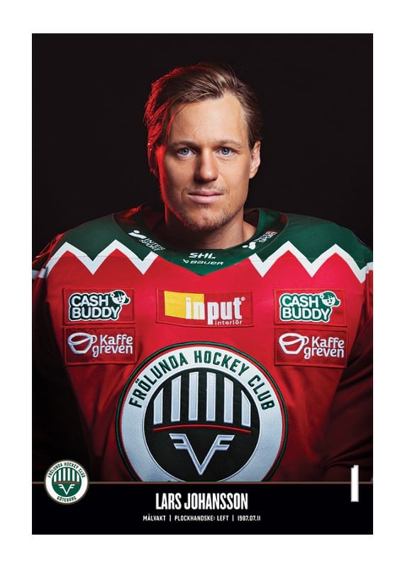 Lars Johansson #1 Frölunda HC 2023/2024 Poster | Frölunda HC | Gallerix.se