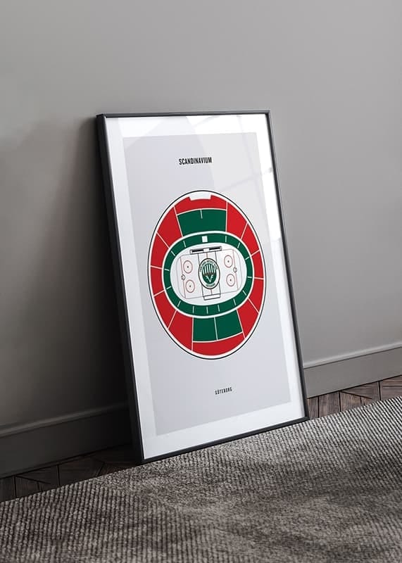 Frölunda HC Scandinavium Skiss Poster | Frölunda HC | Gallerix.se