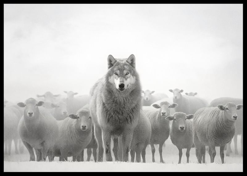 Wolf Among Sheep Poster | | Gallerix.se