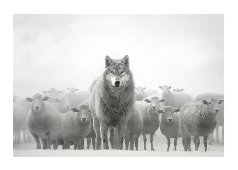 Wolf Among Sheep Plakát | Zvířata | Gallerix.cz