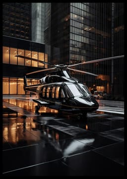 Helicopter Street View No1 Poster | Mode | Gallerix.se