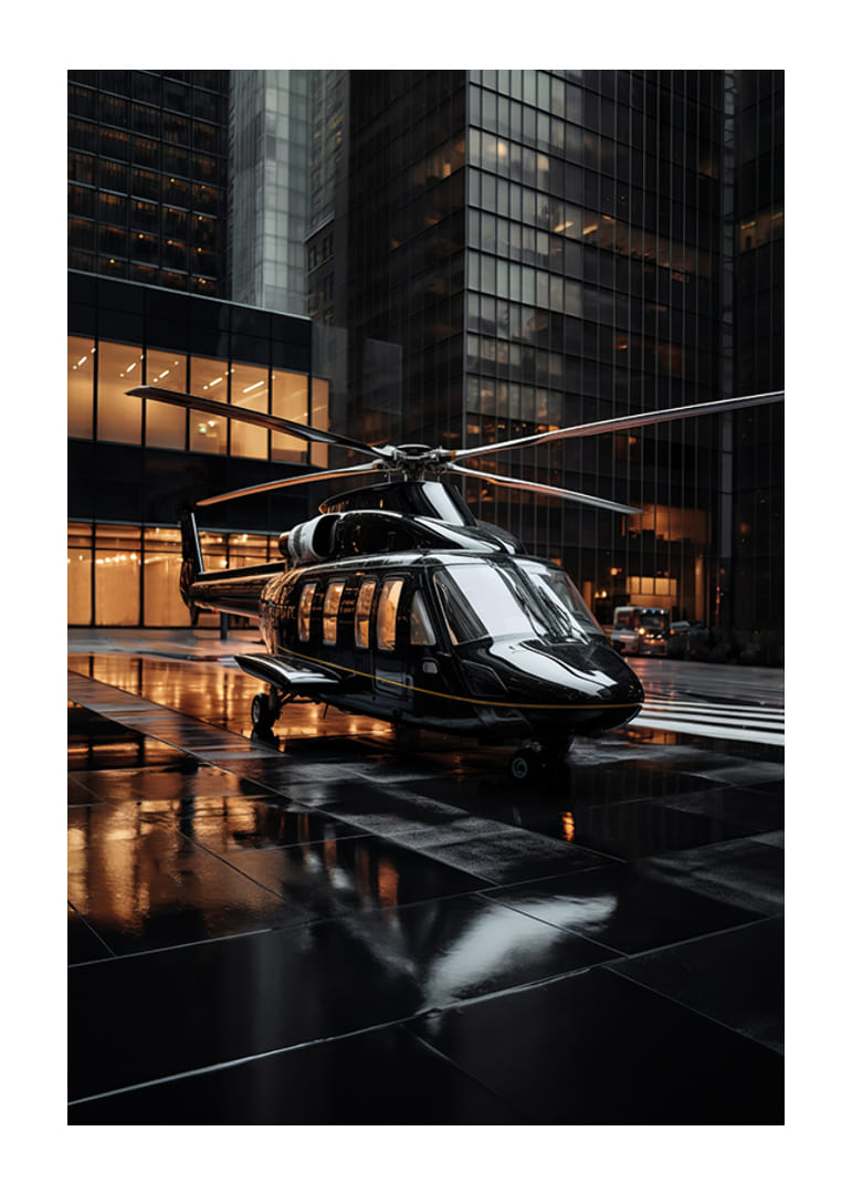 Helicopter Street View No1 Poster | Mode | Gallerix.se