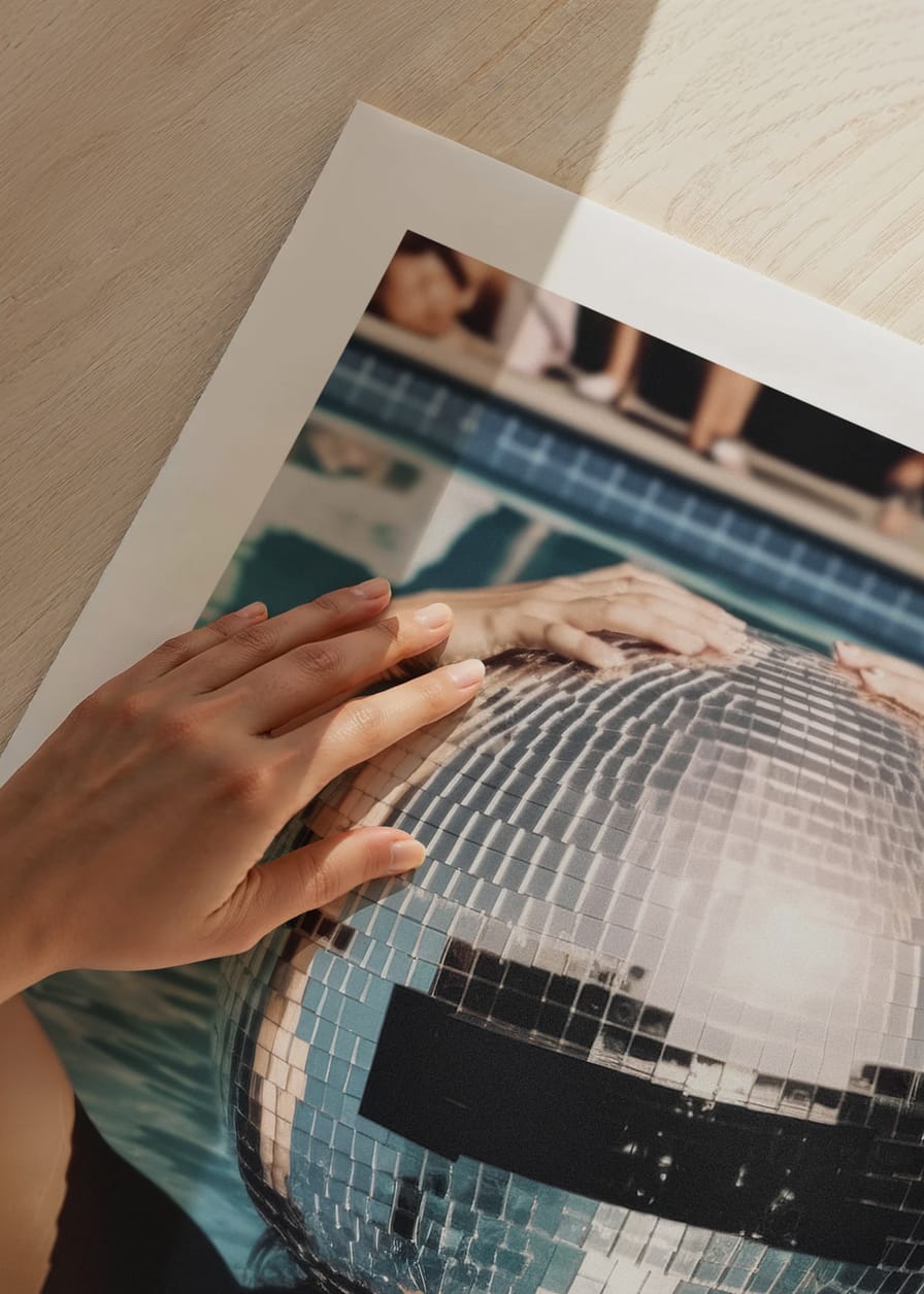 Disco Ball Vintage Style Poster | Fotokunst | Gallerix.de