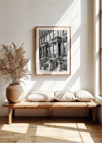 New York Townhouse Poster | Fotokonst | Gallerix.se