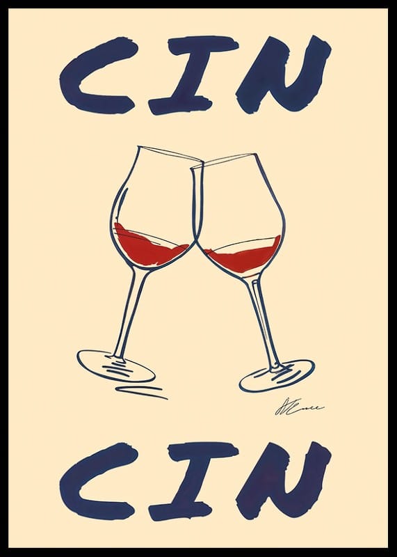 Cin Cin Poster | Texttavlor | Gallerix.se
