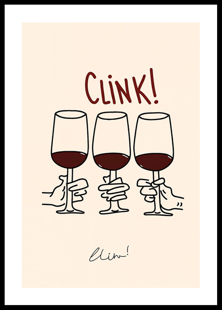Clink Clink Poster | Texttavlor | Gallerix.se
