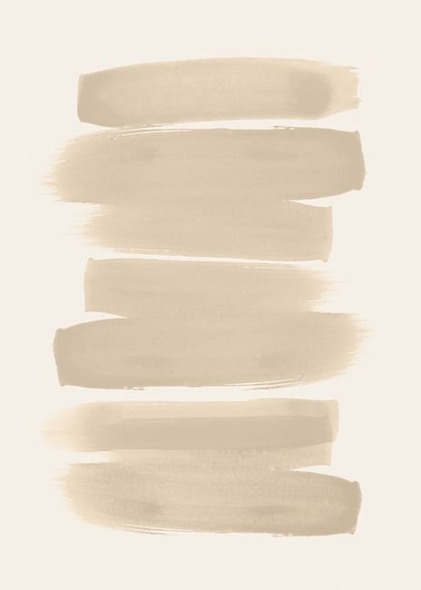 Beige Brushwork Poster | Abstrakte | Gallerix.de