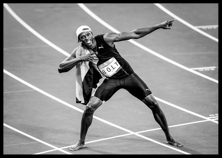 Usain Bolt Gold 2016 Poster | Sport och Träning | Gallerix.se