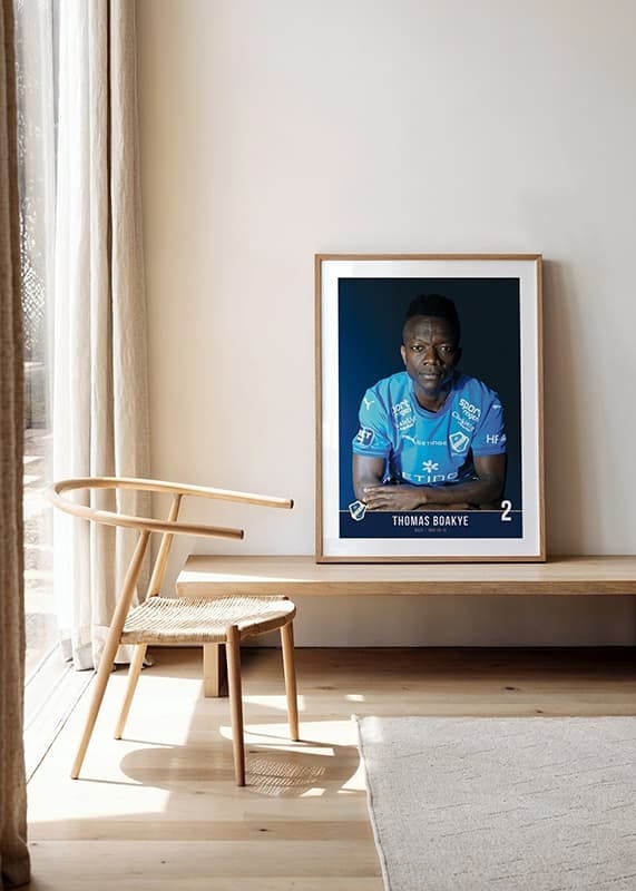 Thomas Boakye #2 Halmstads BK 2024 Poster | Halmstads BK | Gallerix.se