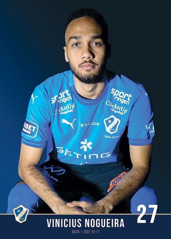 Vinicius Nogueira #27 Halmstads BK 2024 Poster | Halmstads BK | Gallerix.se