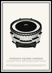 Madison Square Garden Vintage Sketch 01 EN Poster | | Gallerix.se