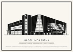 Hägglunds Arena Vintage Skiss 02 SE Poster | Arenaskisser | Gallerix.se