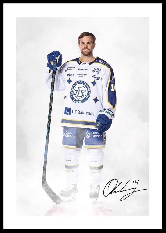 Oskar Lang #14 Leksands IF 2024/2024 Poster | Leksands IF | Gallerix.se