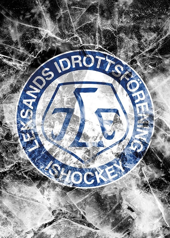 Frozen In Ice Logo Leksands IF Poster | Leksands IF | Gallerix.se
