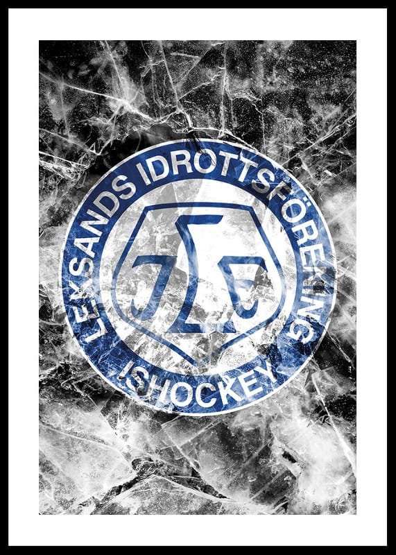 Frozen In Ice Logo Leksands IF Poster | Leksands IF | Gallerix.se