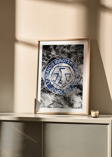 Frozen In Ice Logo Leksands IF Poster | Leksands IF | Gallerix.se