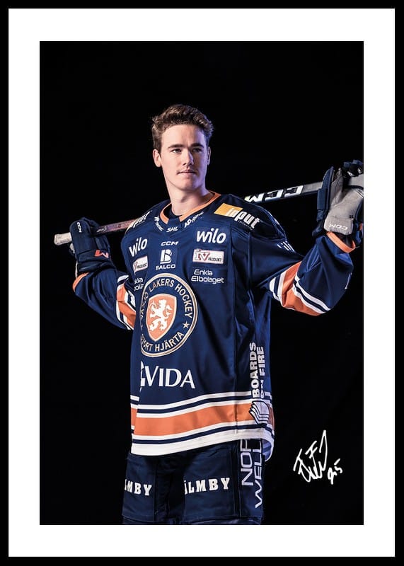 Filip Eriksson #25 Växjö Lakers 2024/2025 Poster | Växjö Lakers ...
