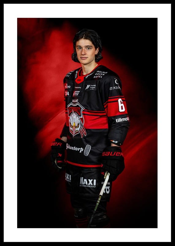 Dominik Badinka #6 Malmö Redhaws No1 2024/2025 Poster | Malmö Redhawks ...