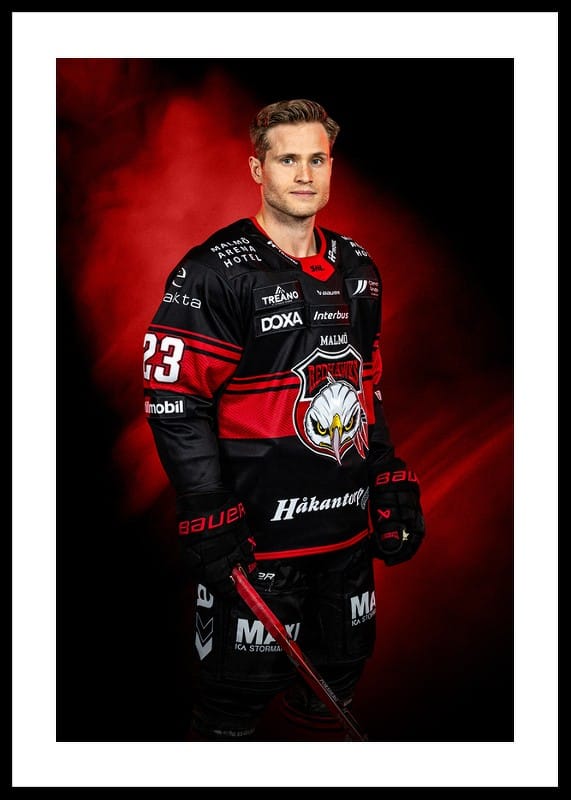 Christoffer Forsberg #23 Malmö Redhawks No1 2024/2025 Poster | Malmö ...