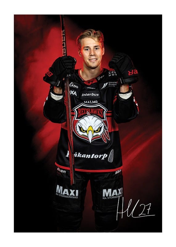 Henrik Haapala #27 Malmö Redhawks No2 2024/2025 Poster | Malmö Redhawks ...
