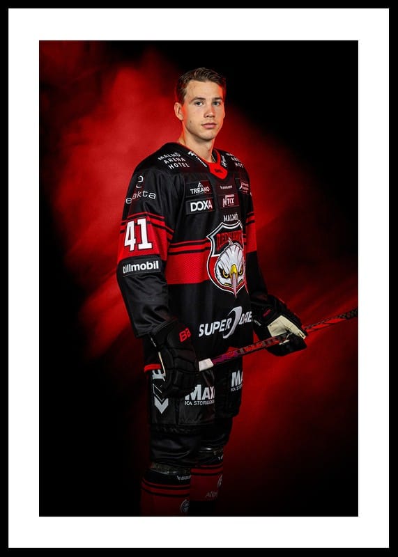 Joseph Berger #41 Malmö Redhawks No1 2024/2025 Poster | Malmö Redhawks ...