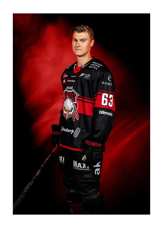 Fredrik Händemark #63 Malmö Redhawks No1 2024/2025 Poster | Malmö ...
