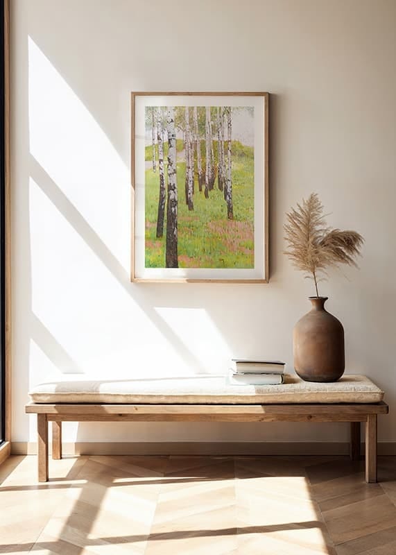 Birkenwäldchen Im Abendlicht By Carl Moll Poster | Berühmte Künstler ...