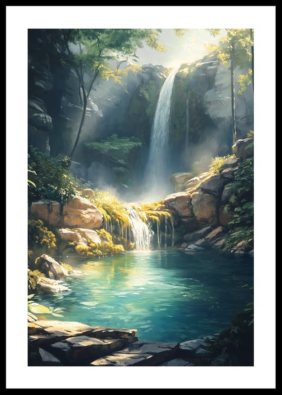 Hidden Waterfall Poster | Natur | Gallerix.se
