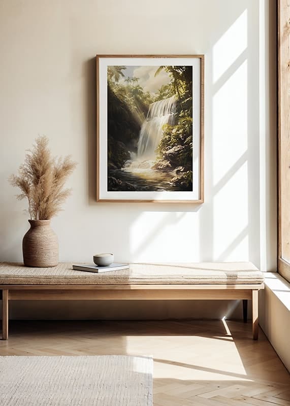 Jungle Mystic Waterfall Poster | Natur | Gallerix.se