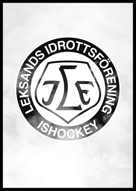 Logo Effect B&W Leksands IF Poster | | Gallerix.se