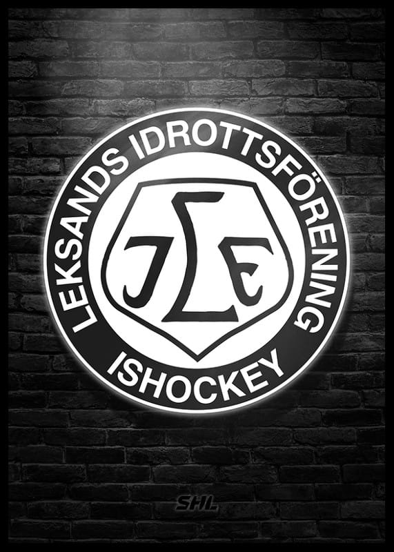 Brick Wall Logo B&W Leksands IF Poster | Leksands IF | Gallerix.se