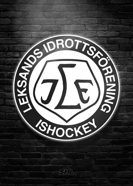 Brick Wall Logo B&W Leksands IF Poster | | Gallerix.se